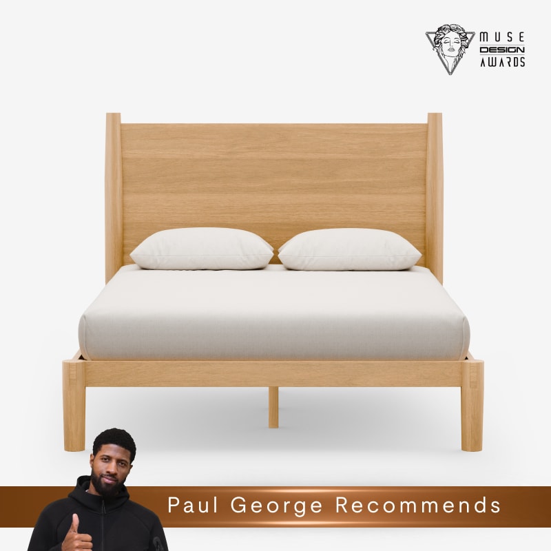 FlexiSpot Kana Retro Japanese Joinery Bed | Solid Wood Bed with Tall ...