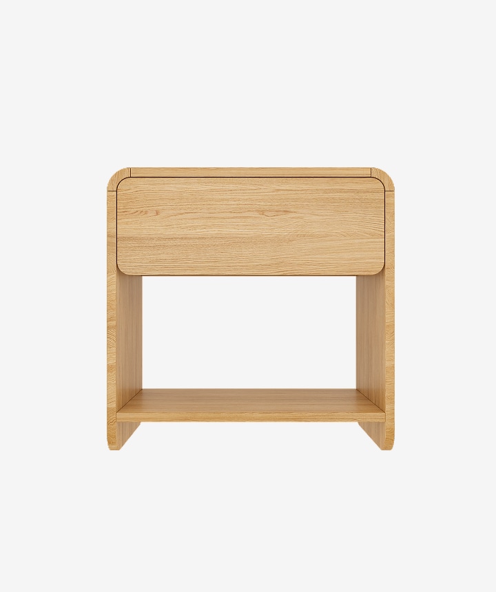 Japandi Kana solid wood bedside table | FlexiSpot